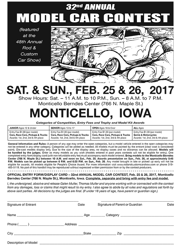 The Rod & Custom Car Show - Monticello, Iowa